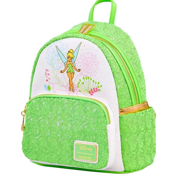 Loungefly | Bags | Rare Loungefly Disney Tinkerbell Sequin Backpack ...